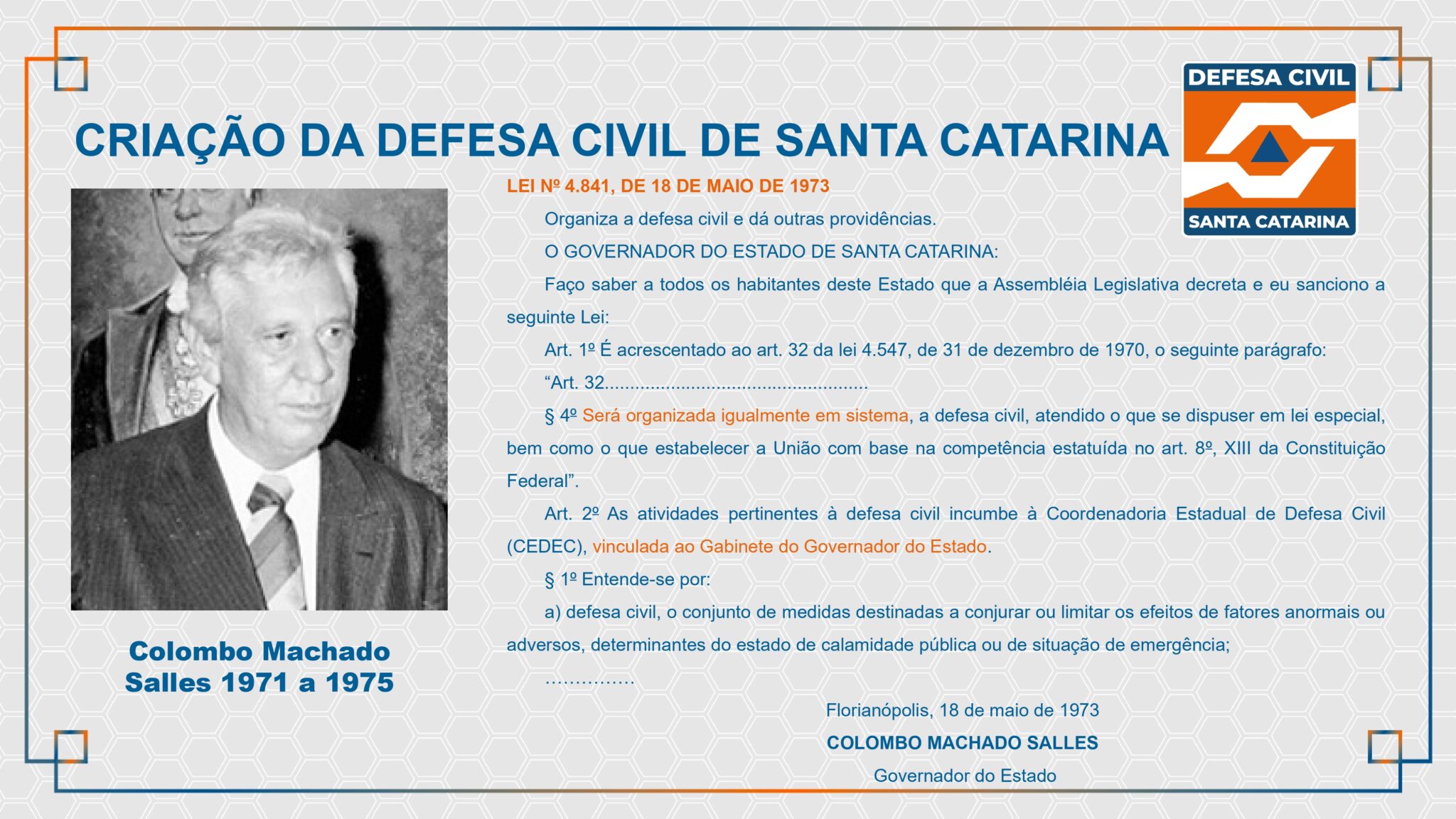 50 Anos de Defesa Civil - Secretaria de Estado da Proteção e Defesa ...
